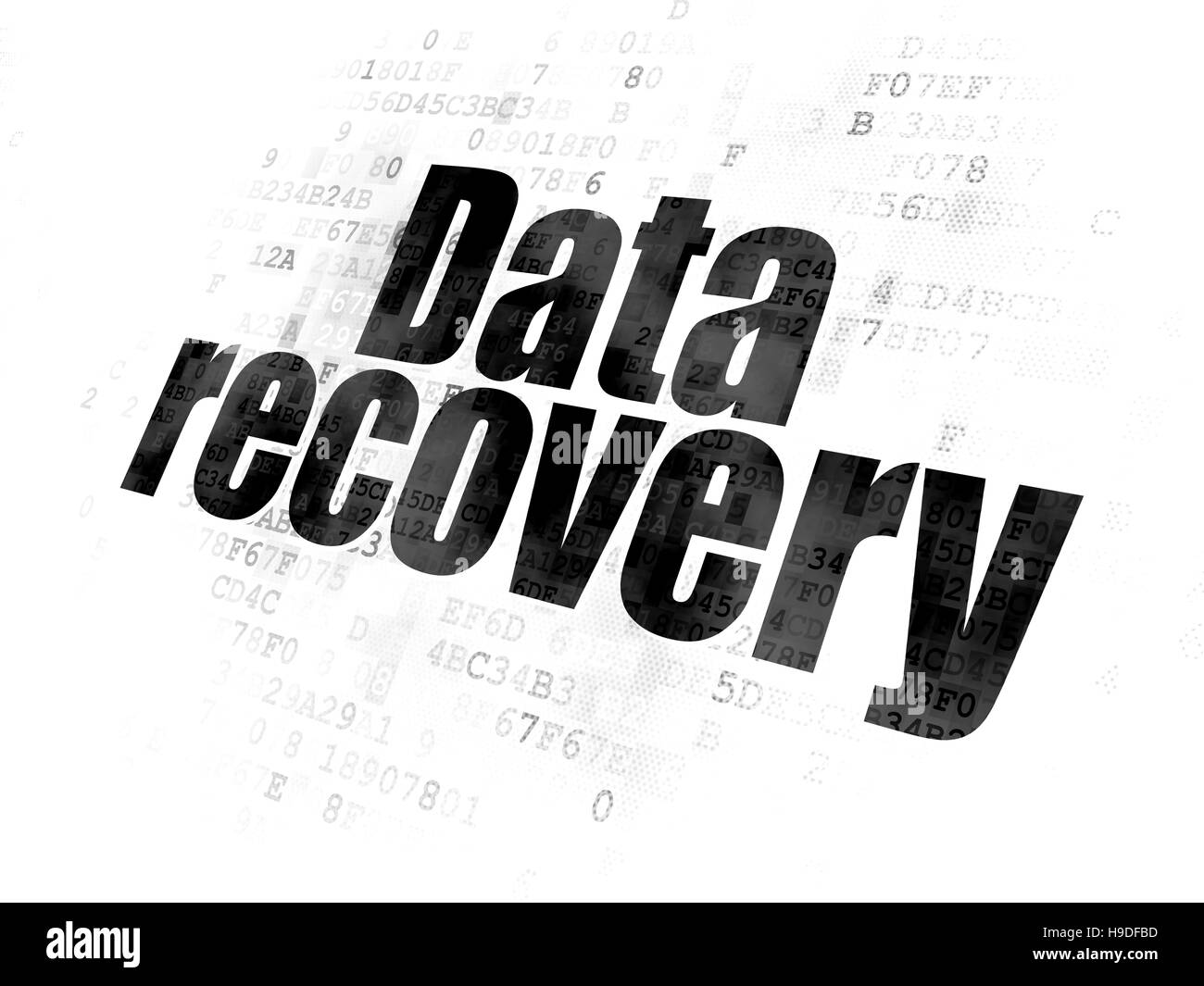 Data concept: Data Recovery on Digital background Stock Photo - Alamy