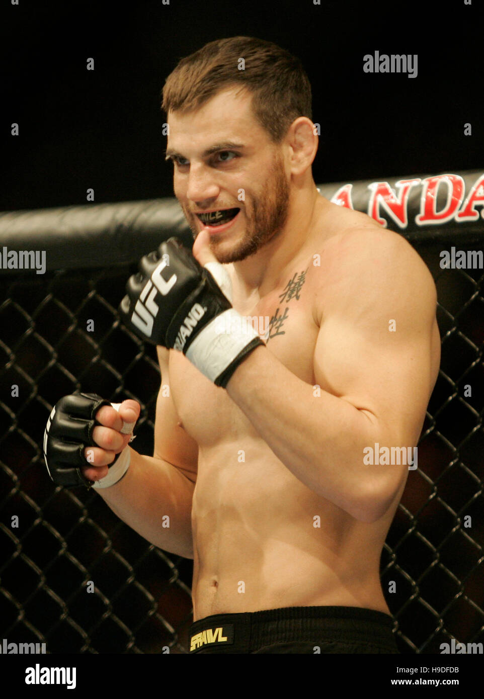 Jon Fitch during his fight against Kuniyoshi Hironaka of Japan at the ...