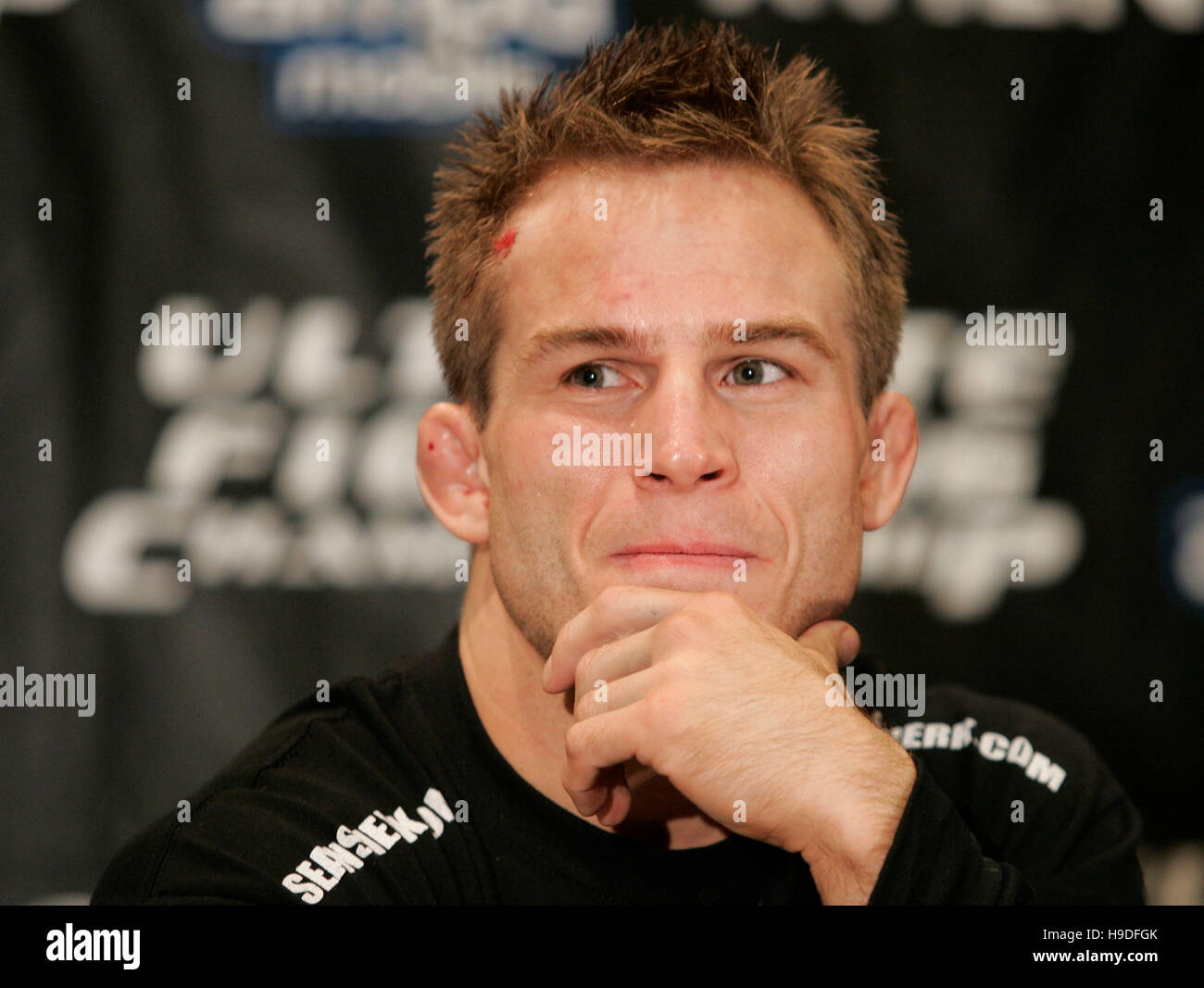 Sean Sherk at a press conference at the Ultimate Fighting Championships ...