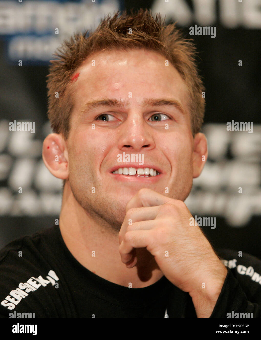 Sean Sherk at a press conference at the Ultimate Fighting Championships ...
