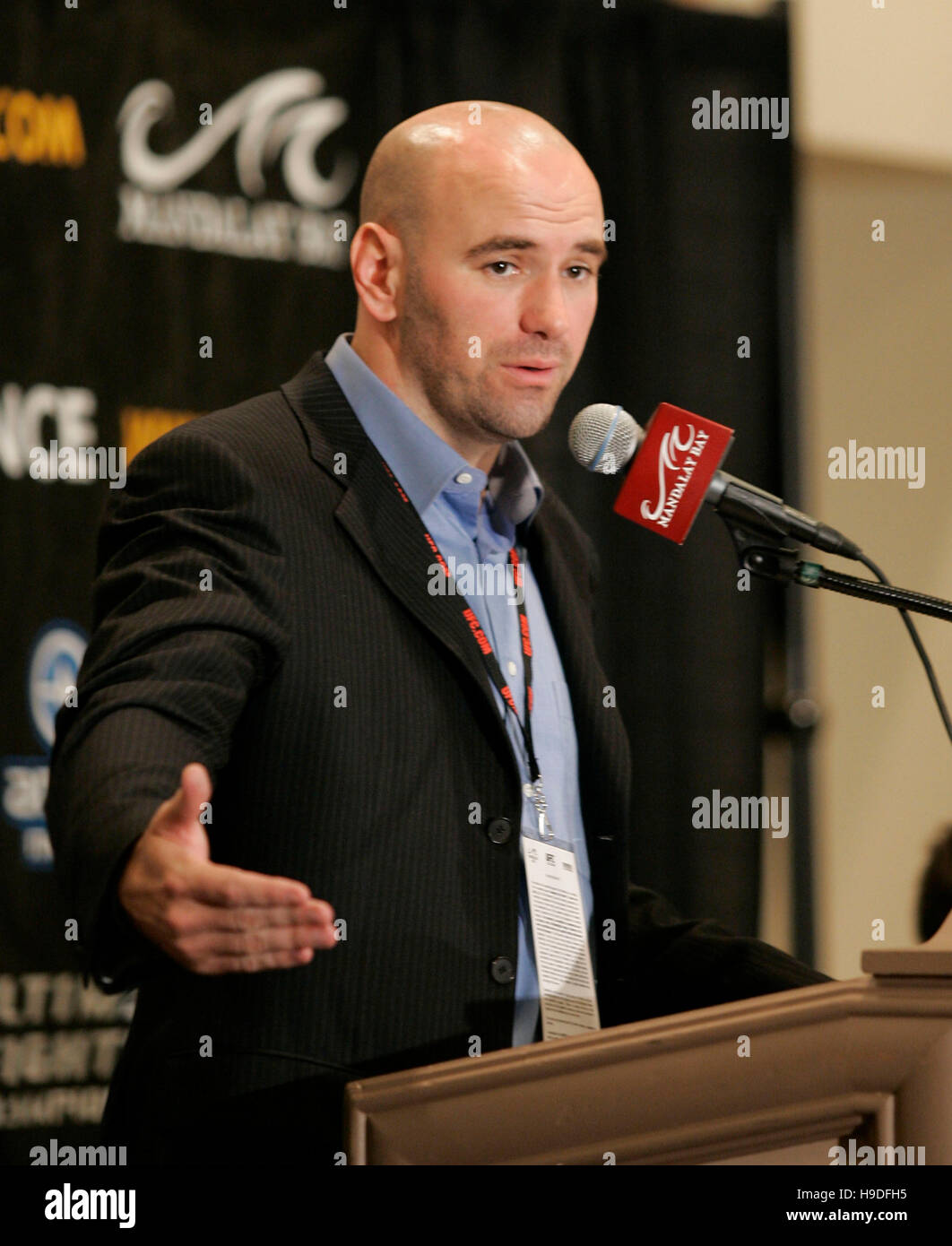 UFC president Dana White at a press conference at the Ultimate Fighting ...