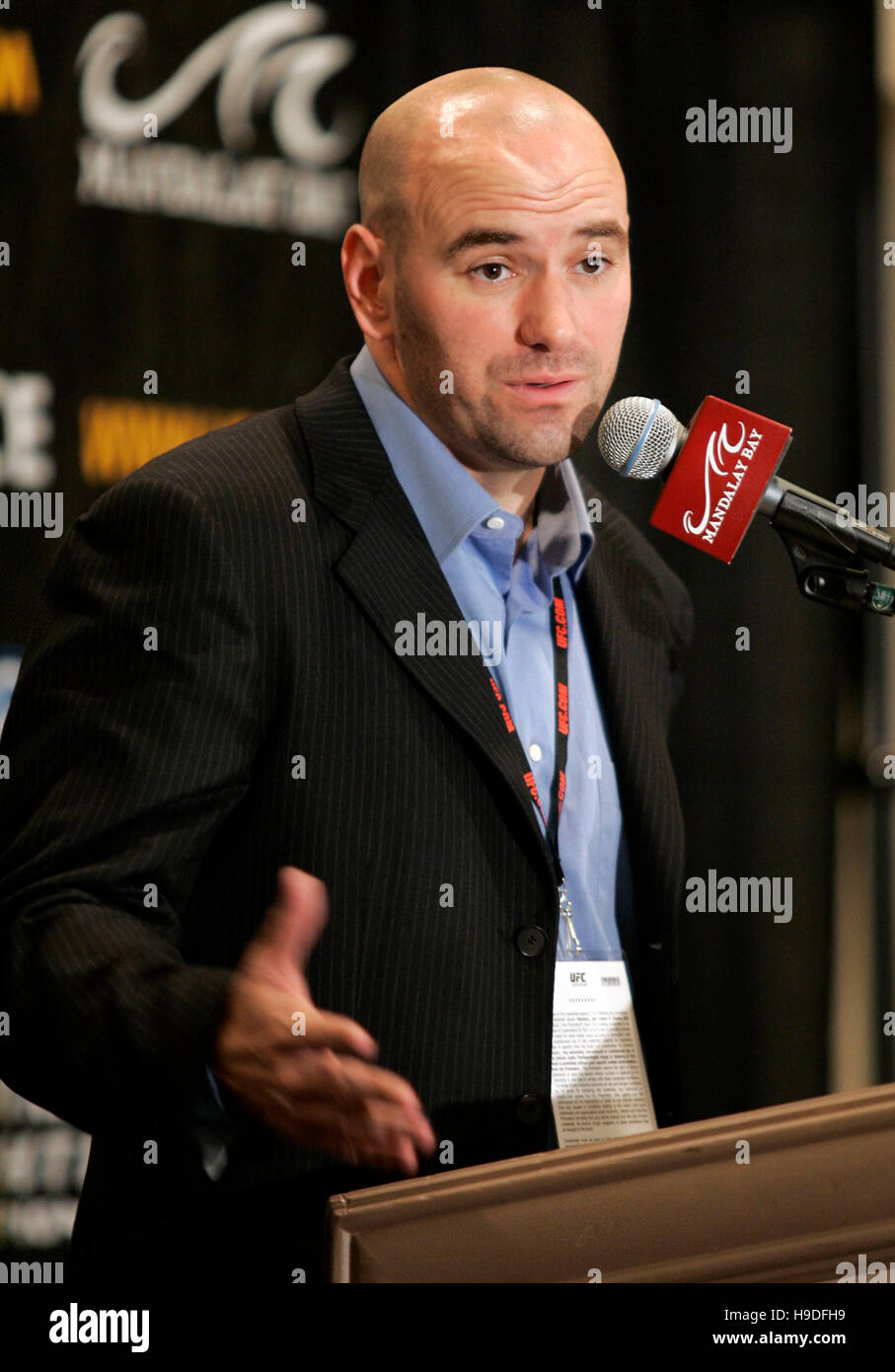UFC president Dana White at a press conference at the Ultimate Fighting ...