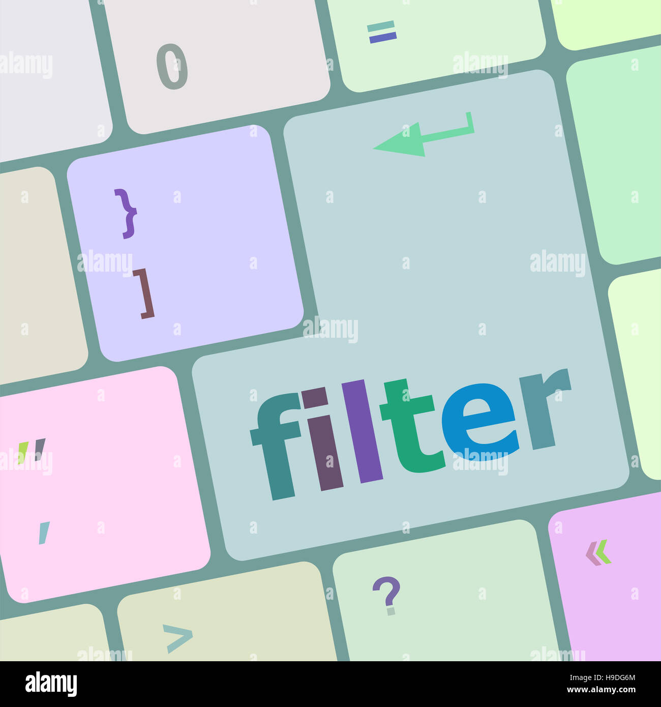 Filter icon internet button on hi-res stock photography and images - Alamy