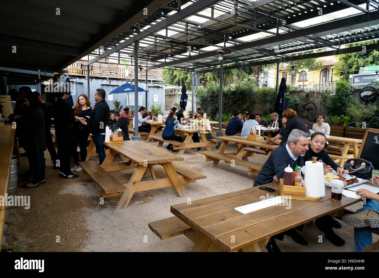 Restaurante Porco Rosso in the Roma neighborhood in Mexico City, Mexico ...