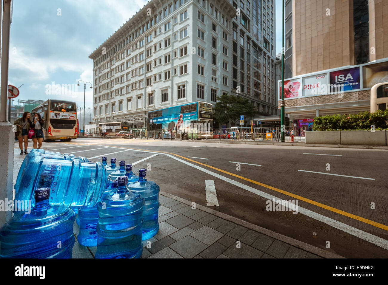 Street Hong Kong famous Nathan Road Tsim Sha Tsui Stock Photo - Alamy