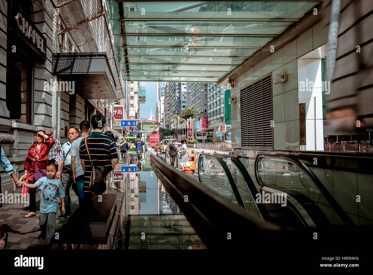 Street Hong Kong famous Nathan Road Tsim Sha Tsui Stock Photo - Alamy
