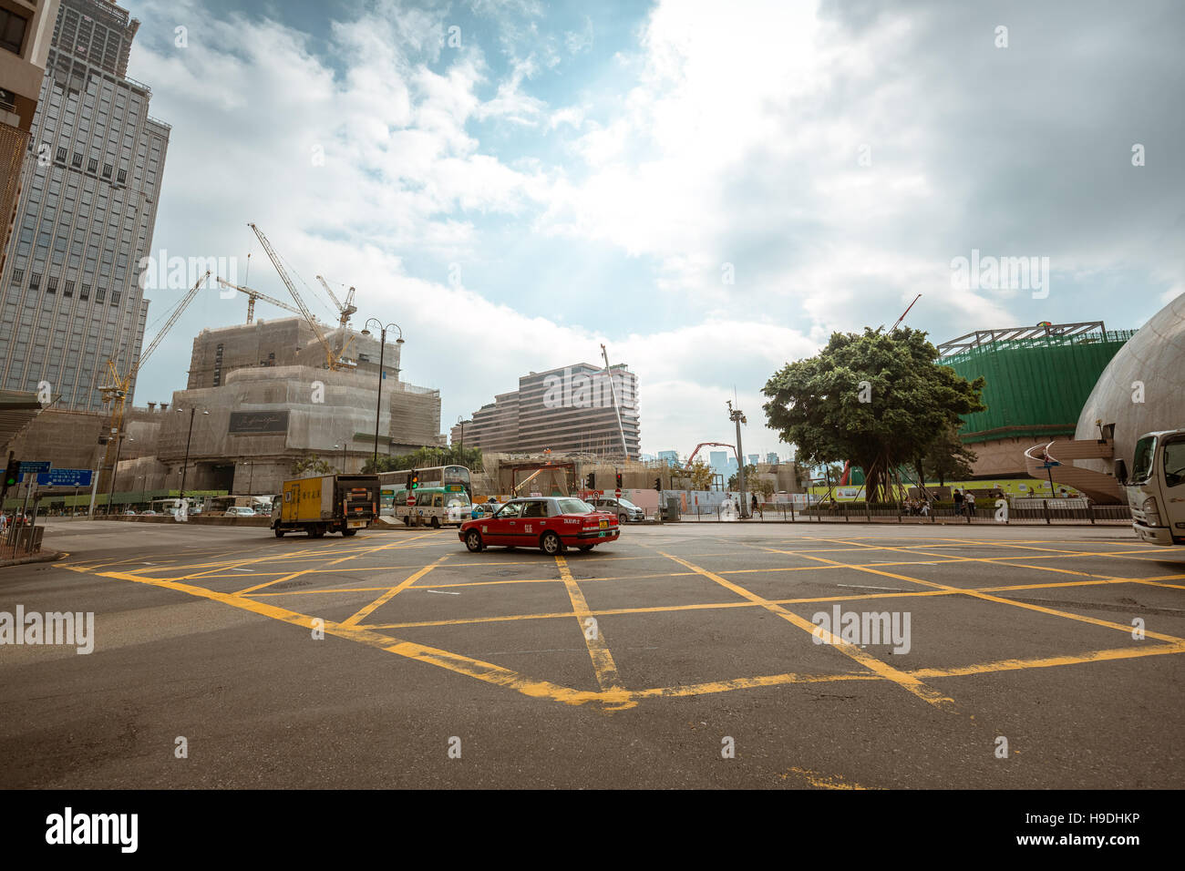 Street Hong Kong famous Nathan Road Tsim Sha Tsui Stock Photo - Alamy