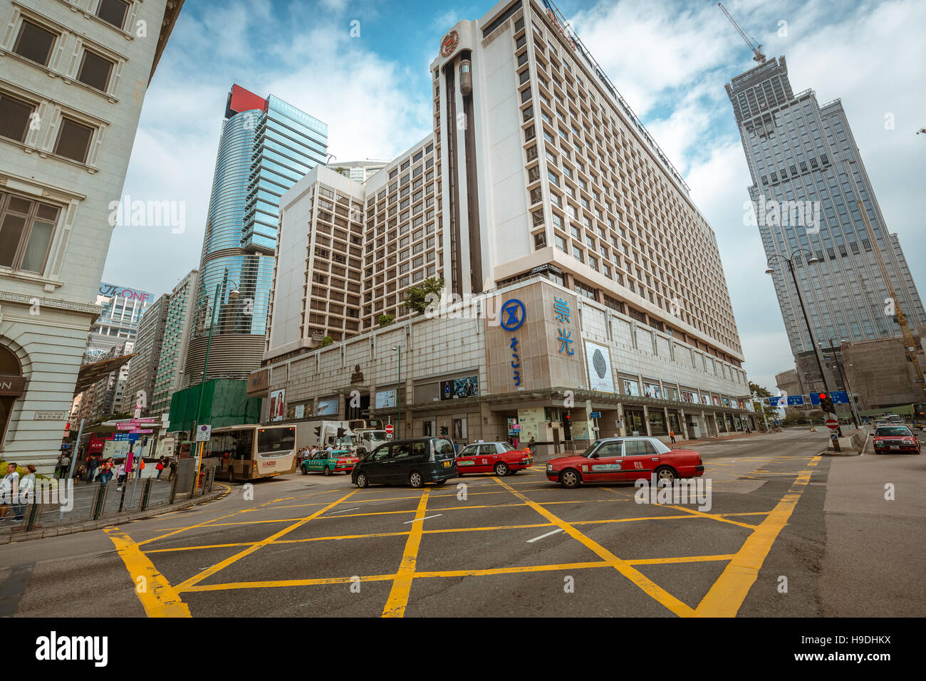 Street Hong Kong famous Nathan Road Tsim Sha Tsui Stock Photo - Alamy