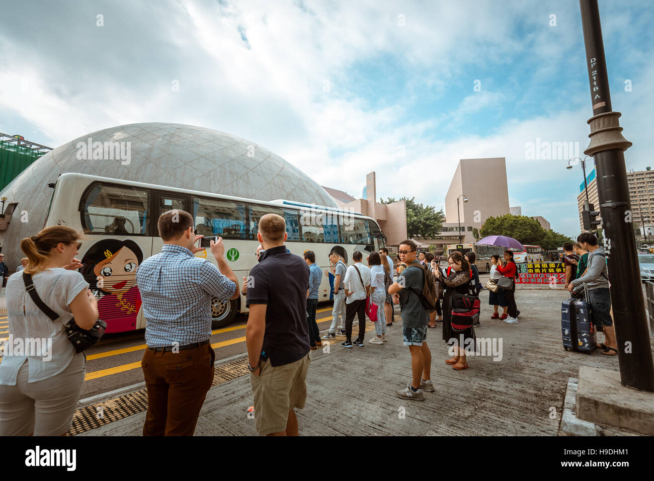 Street Hong Kong famous Nathan Road Tsim Sha Tsui Stock Photo - Alamy