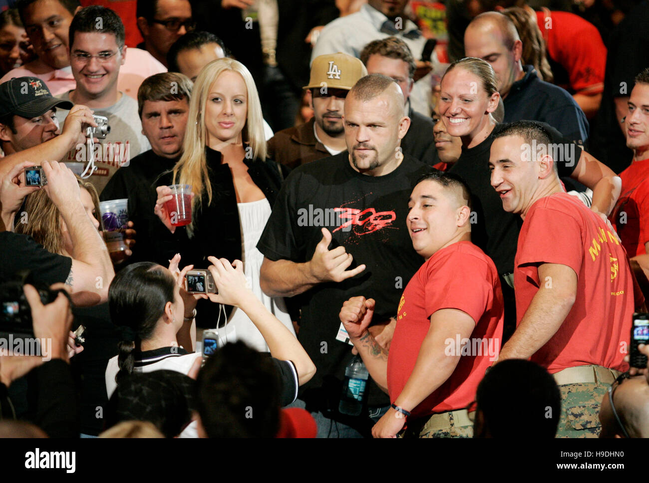 Chuck Liddell with his fans during the Ultimate Fighting Championship ...
