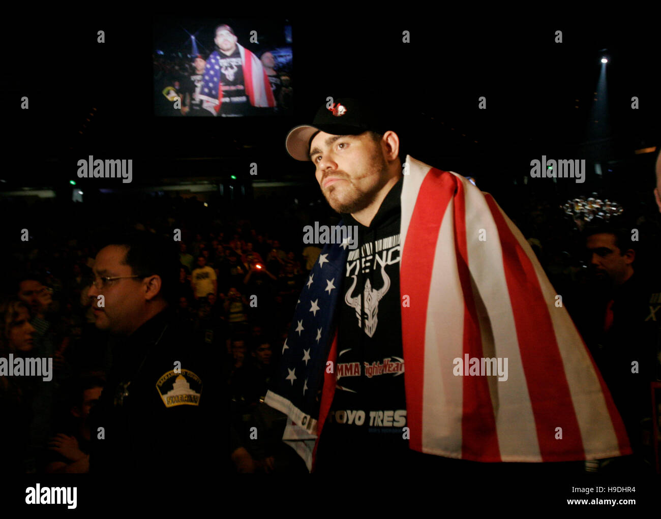 Tim Sylvia enters the arena to fight Jeff Monson during the Ultimate ...