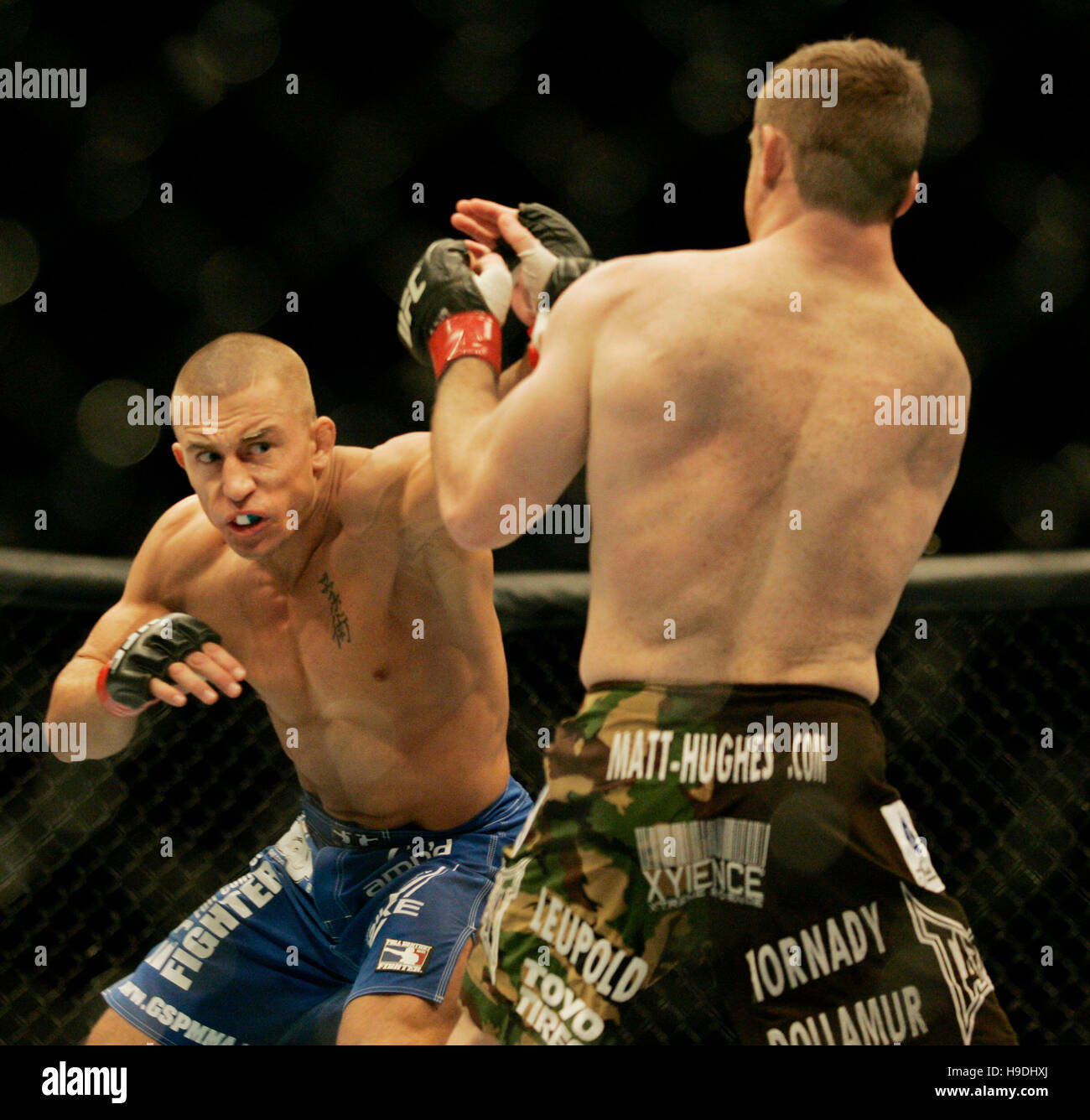 Georges st pierre left punches hi-res stock photography and images - Alamy