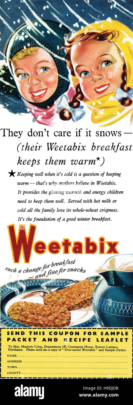 Weetabix advert hi-res stock photography and images - Alamy