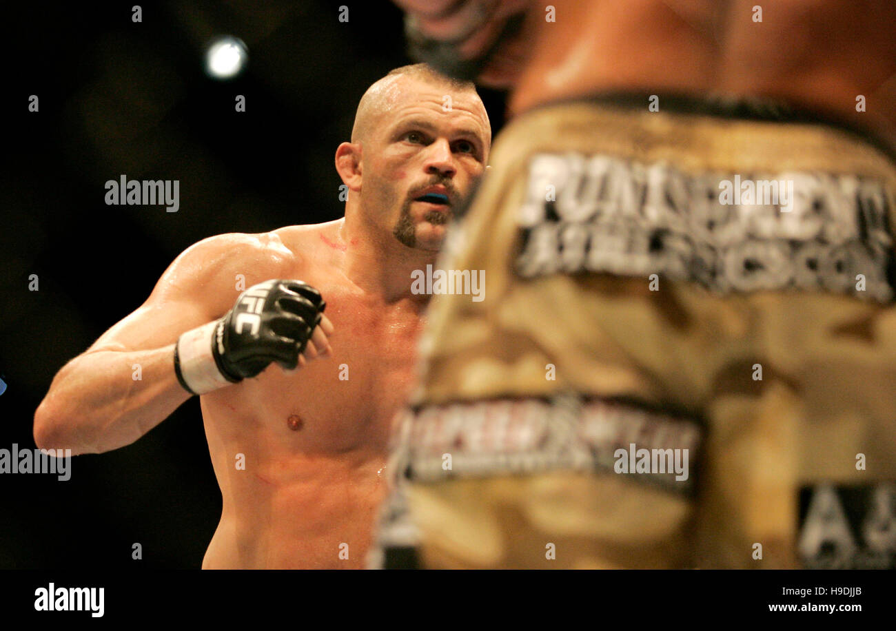 Chuck Liddell fights Tito Ortiz at the Ultimate Fighting Champion ...