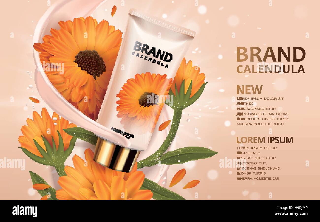 Hand care applying cream Stock Vector Images - Alamy