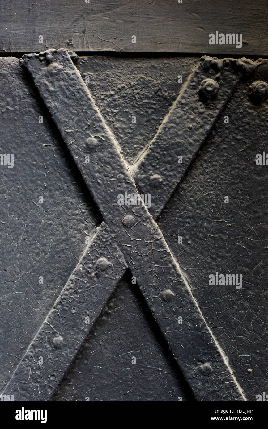 Natural Metal Surface with an X letter Stock Photo - Alamy