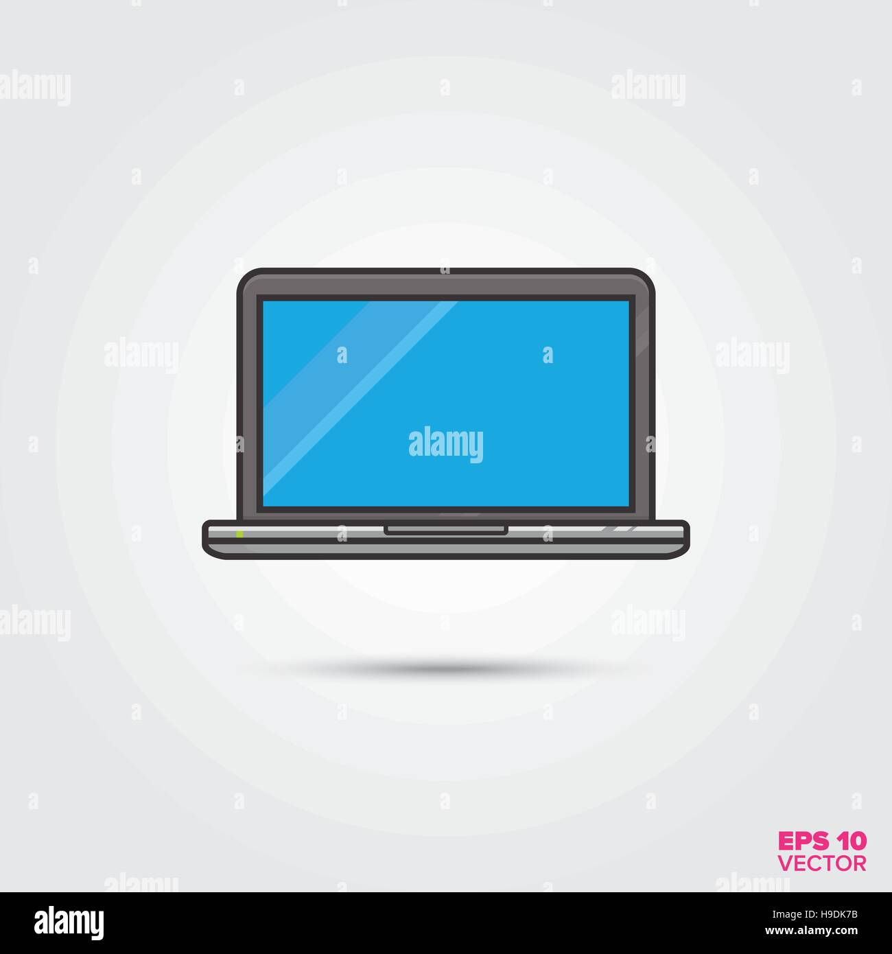 Icon computer display Stock Vector Images - Alamy