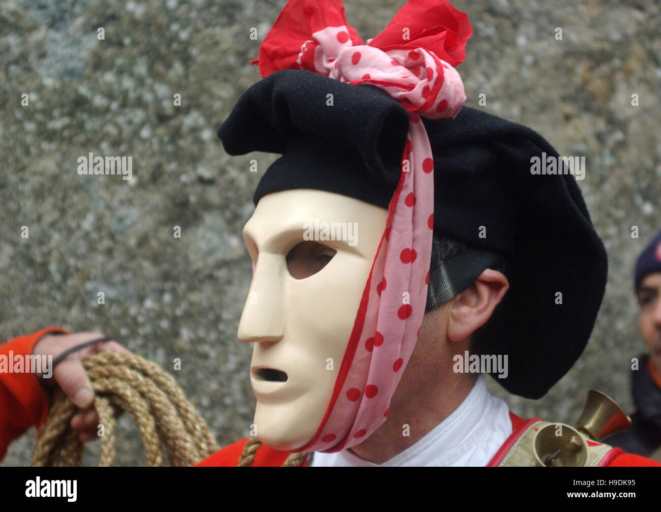 Mamoiada, Sardinia. Mammuthones sardinian traditional carnival Stock ...