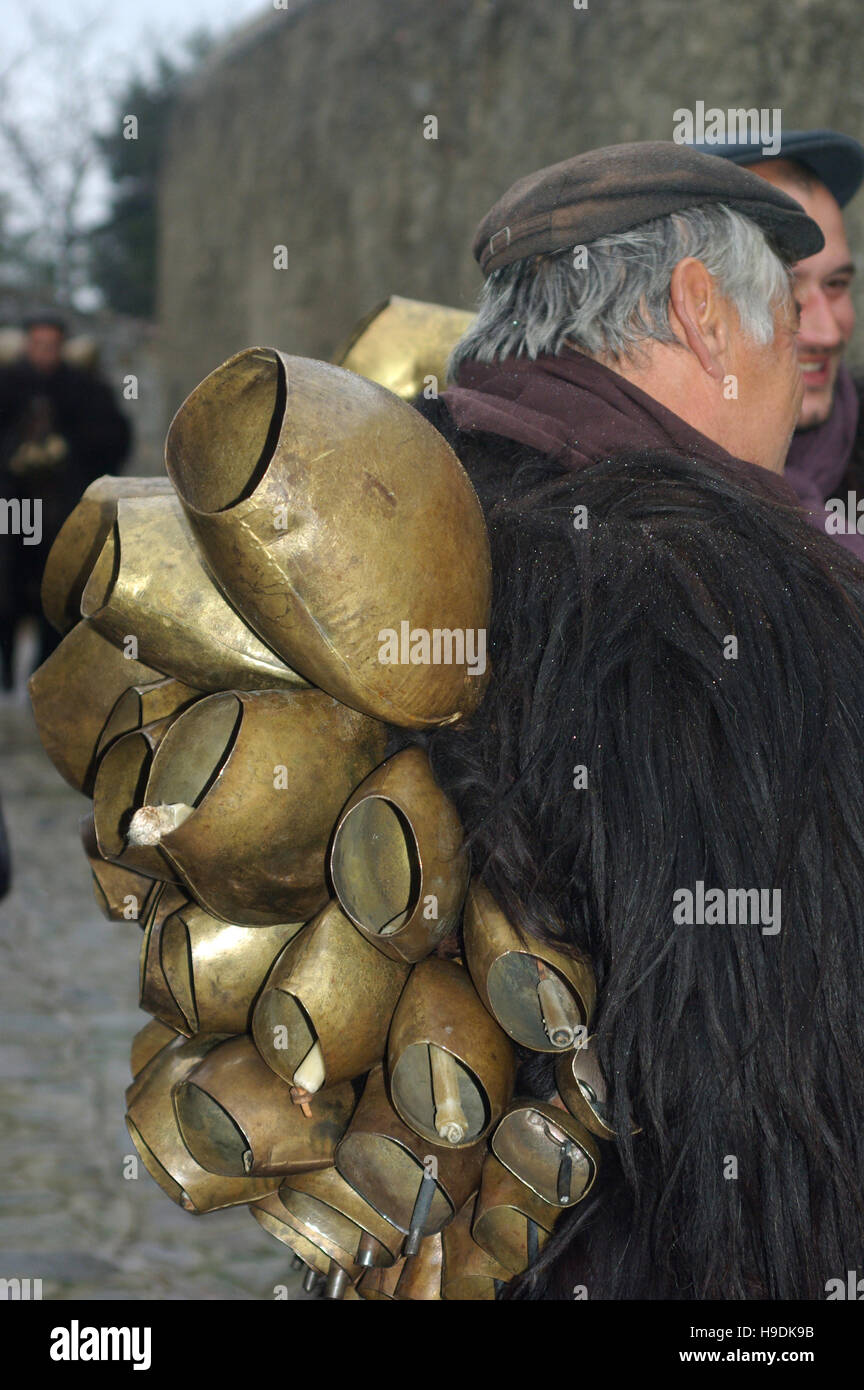Mamoiada, Sardinia. Mammuthones sardinian traditional carnival Stock ...