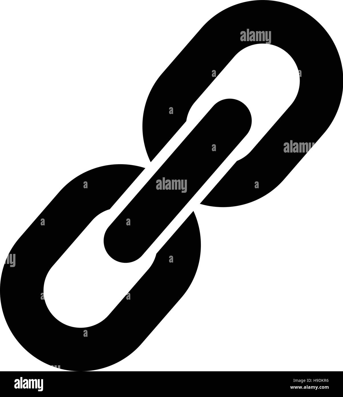 Black link icon Stock Vector Image & Art - Alamy