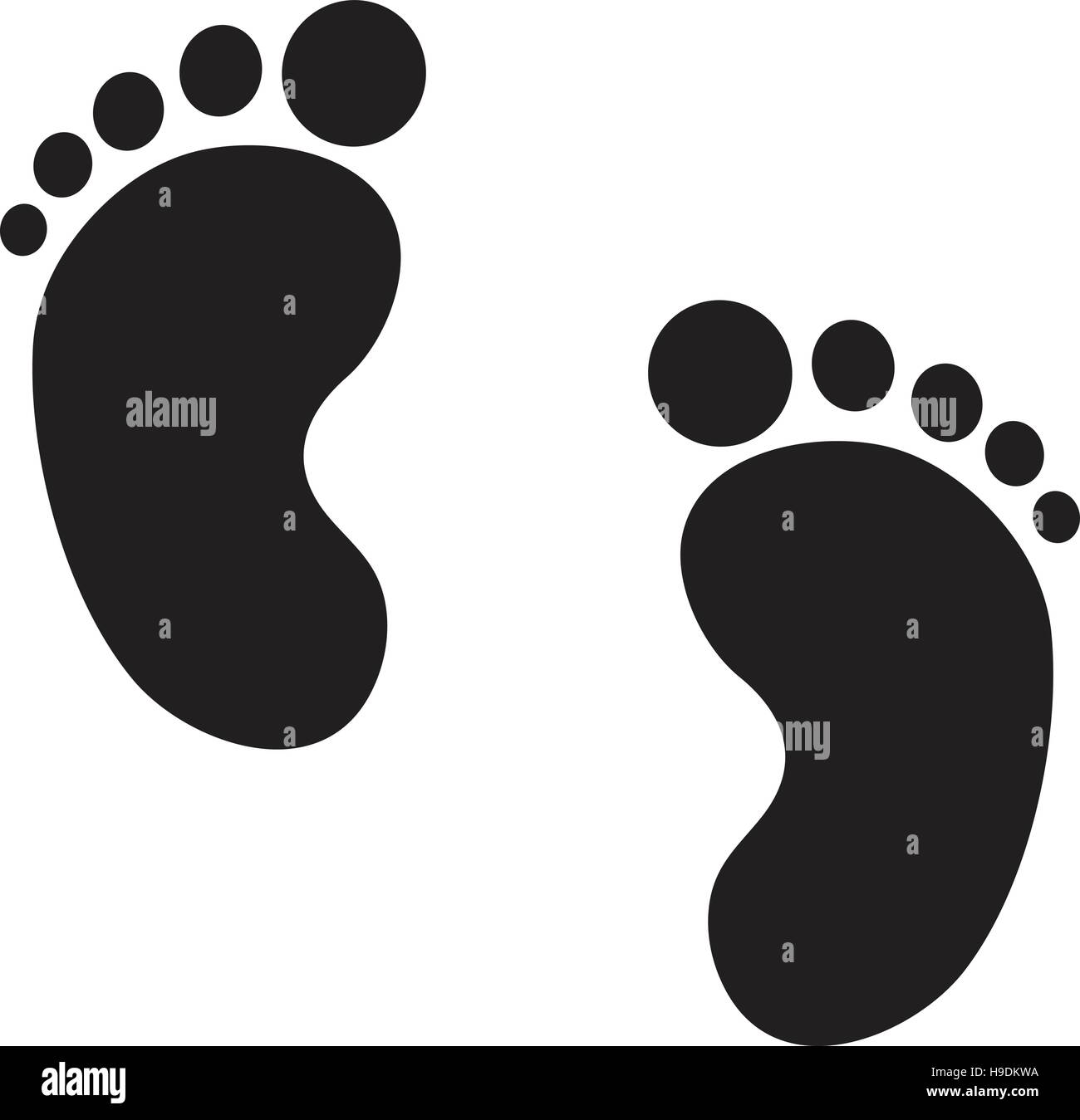 Baby feet icon Stock Vector Image & Art - Alamy