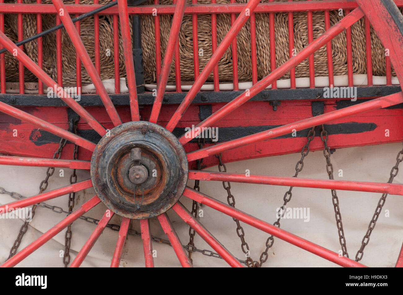 Old cart wheel Stock Photo - Alamy