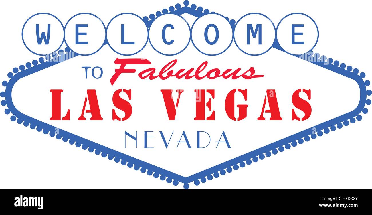 Sign welcome las vegas Stock Vector Images - Alamy