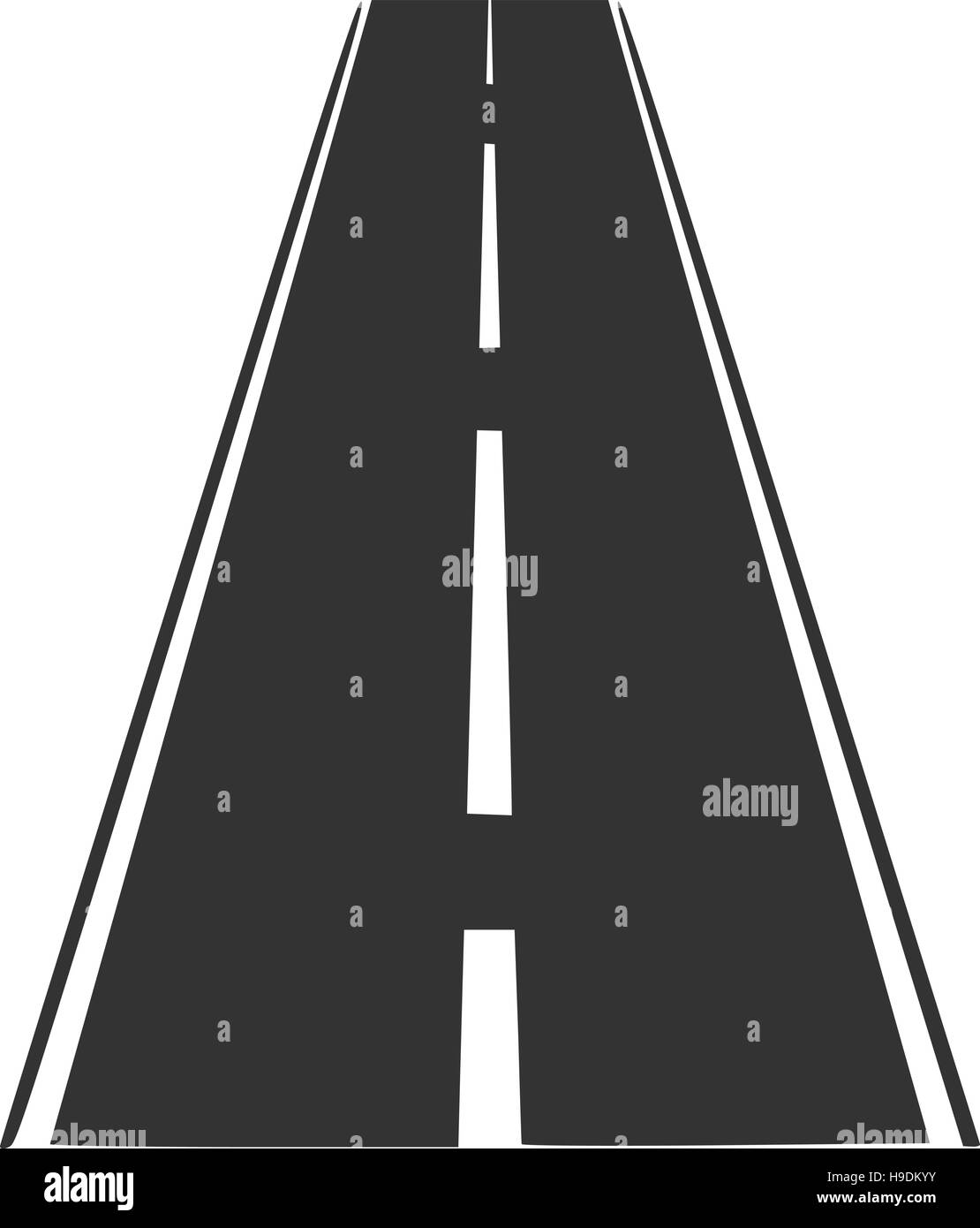 Empty highway road dark Stock Vector Images - Alamy