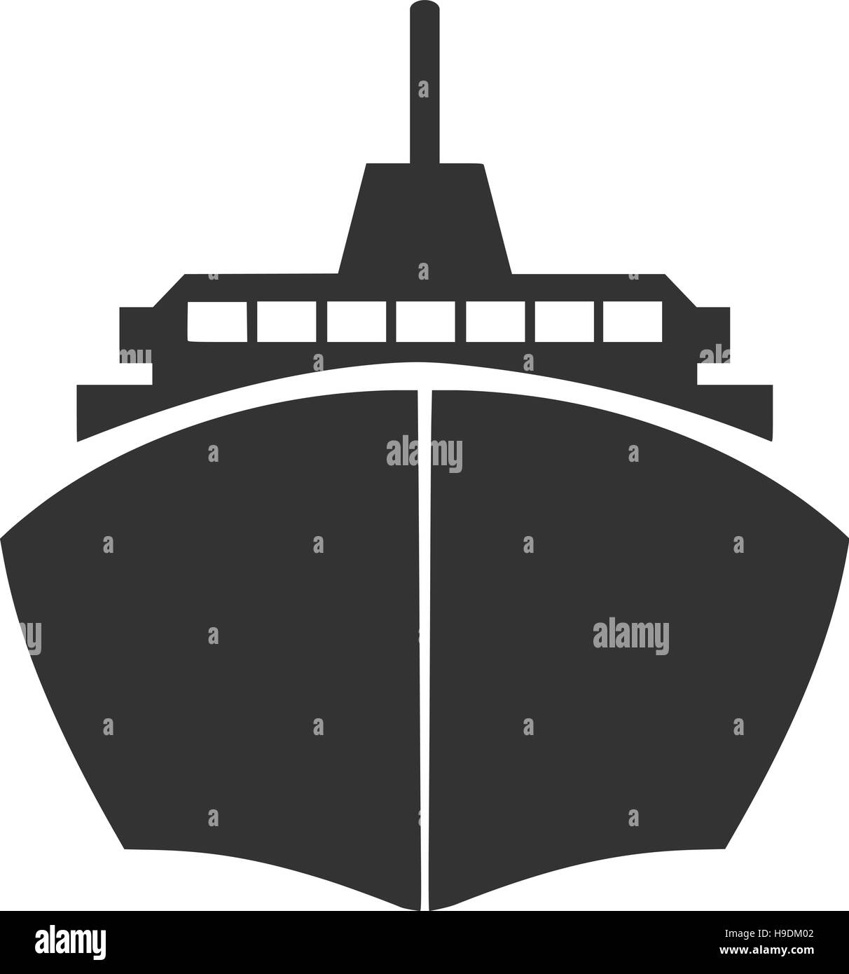 Passenger cargo ship Black and White Stock Photos & Images - Alamy