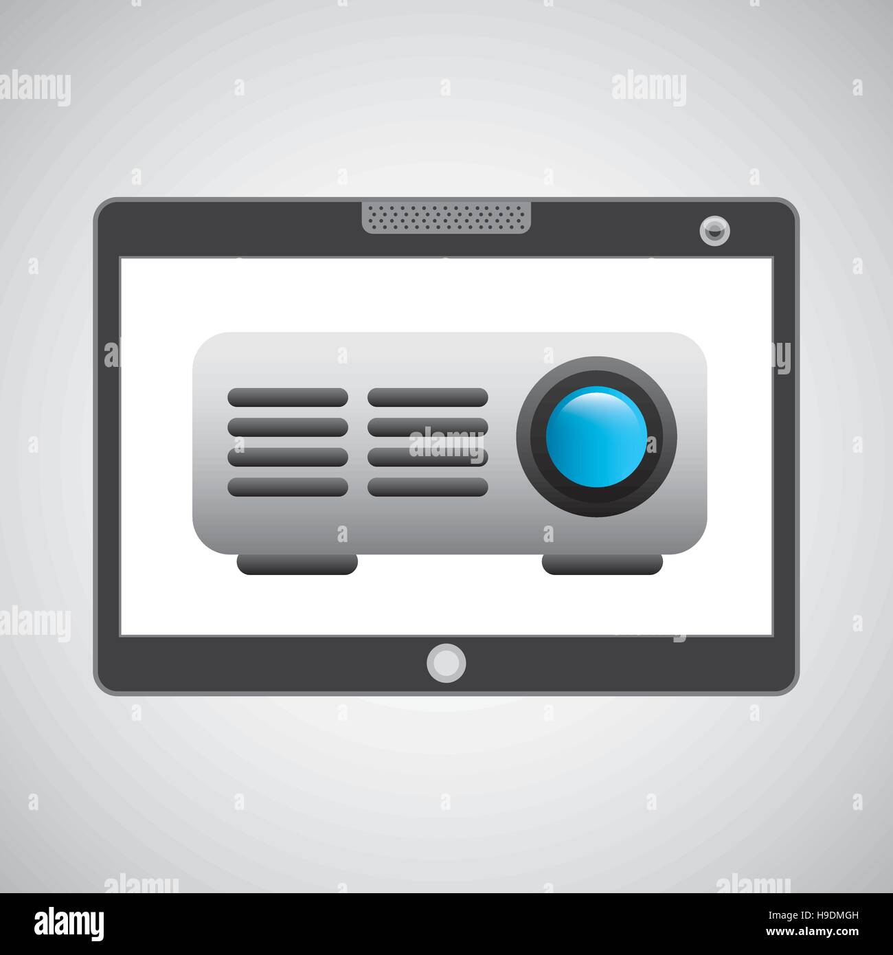 touchpad digital video beam wireless vector illustration eps 10 Stock ...