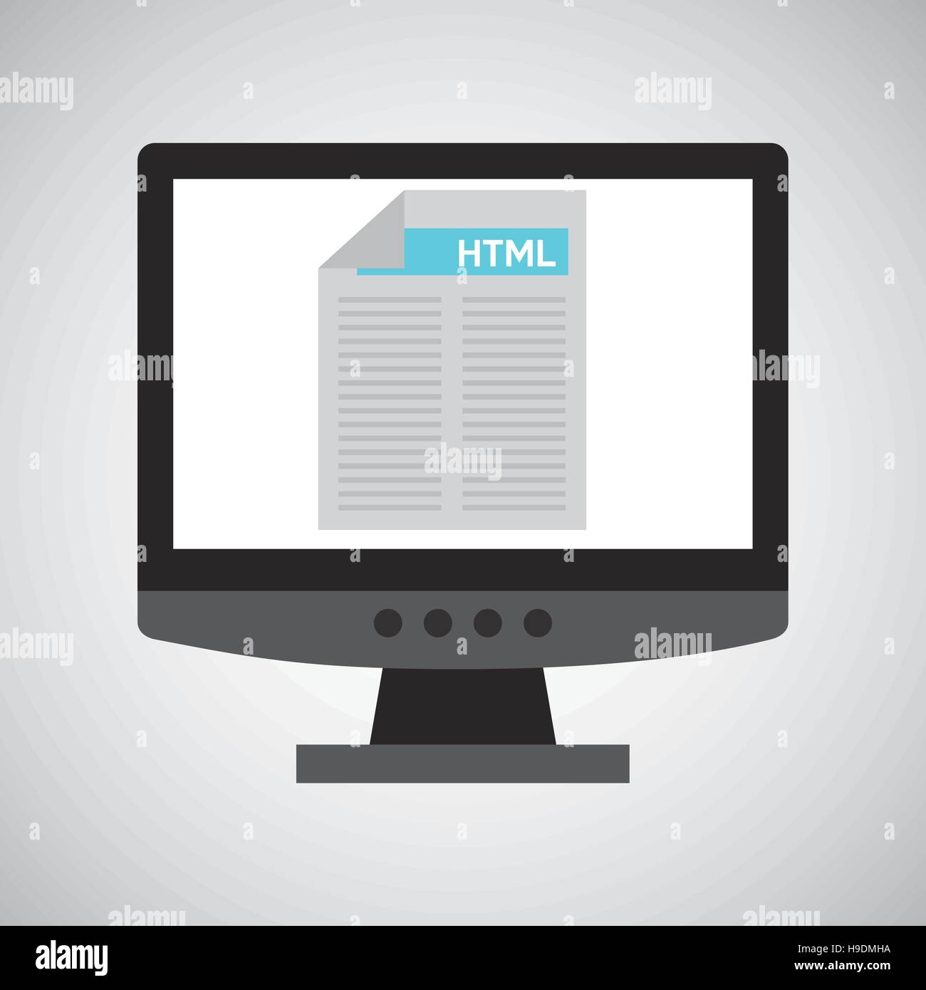 computer web development language vector illustration eps 10 Stock ...