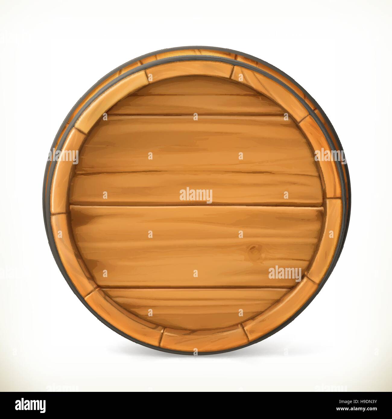 Wooden barrel 3d Stock Vector Images - Alamy