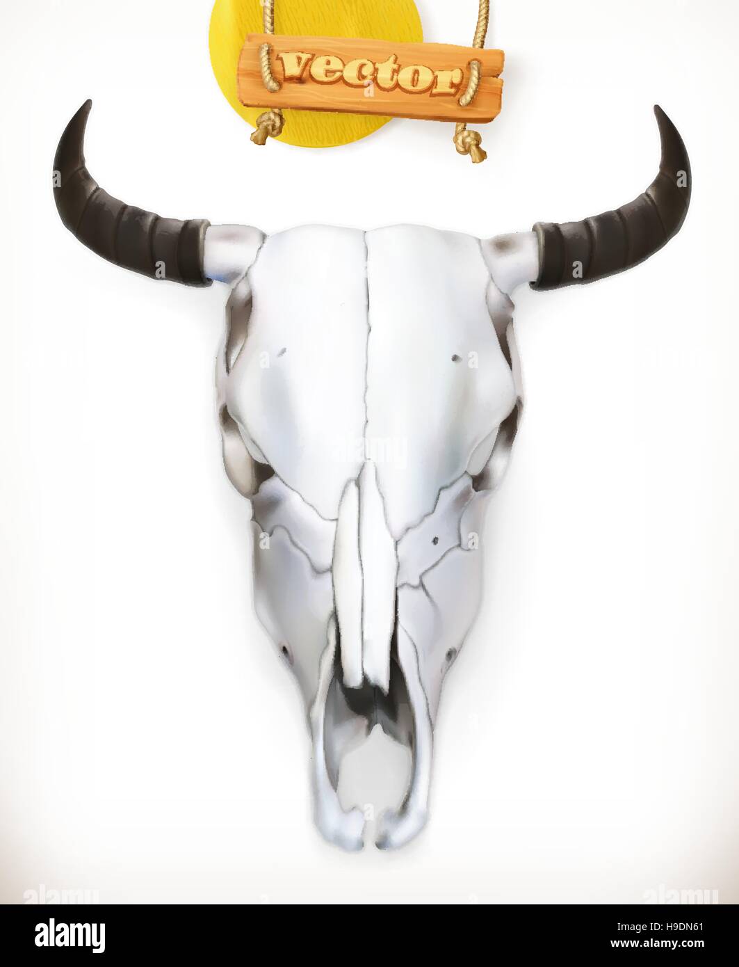 Old western cowboy and cattle Stock Vector Images - Alamy