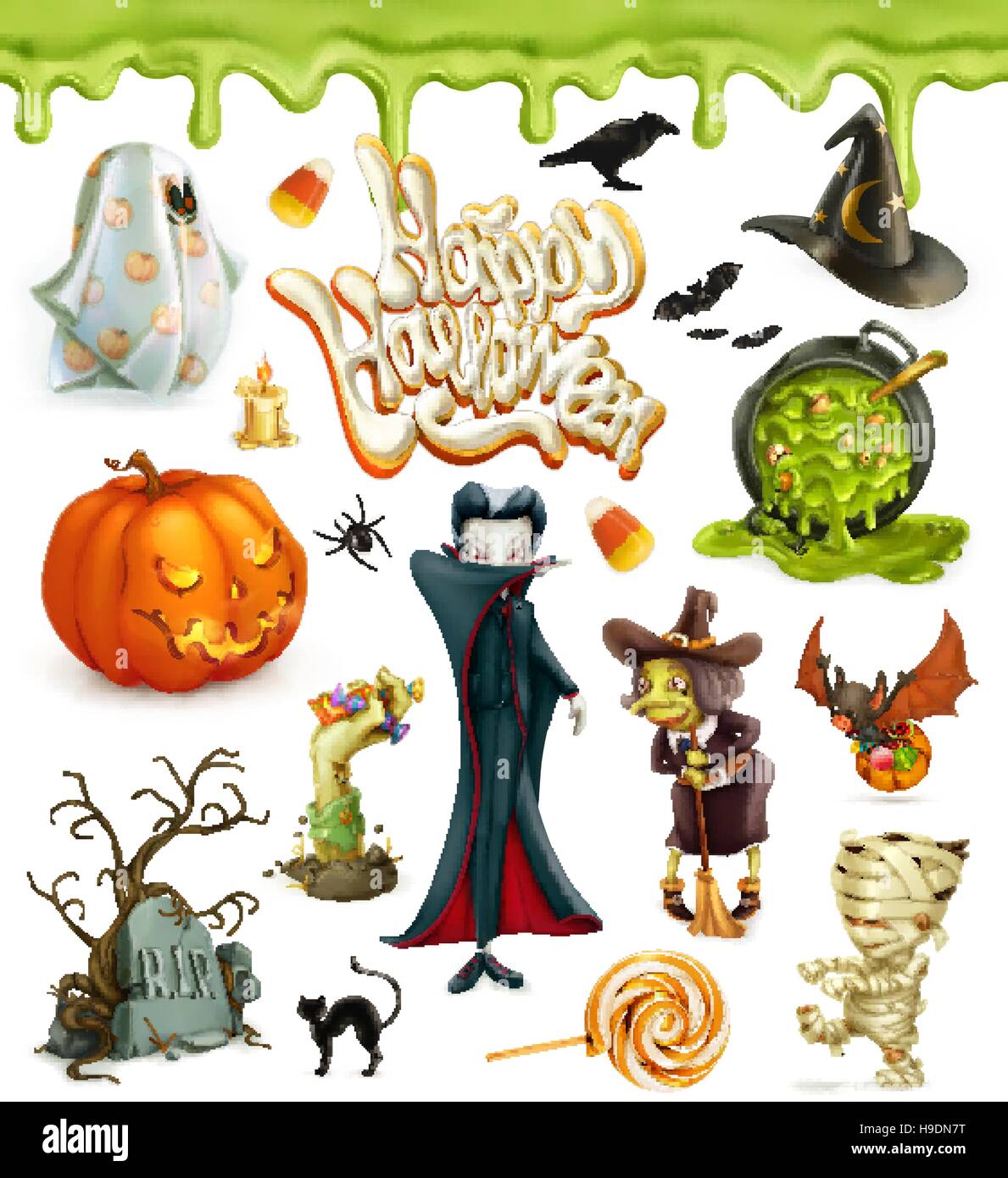 Candy Corn Pumpkin Clip Art