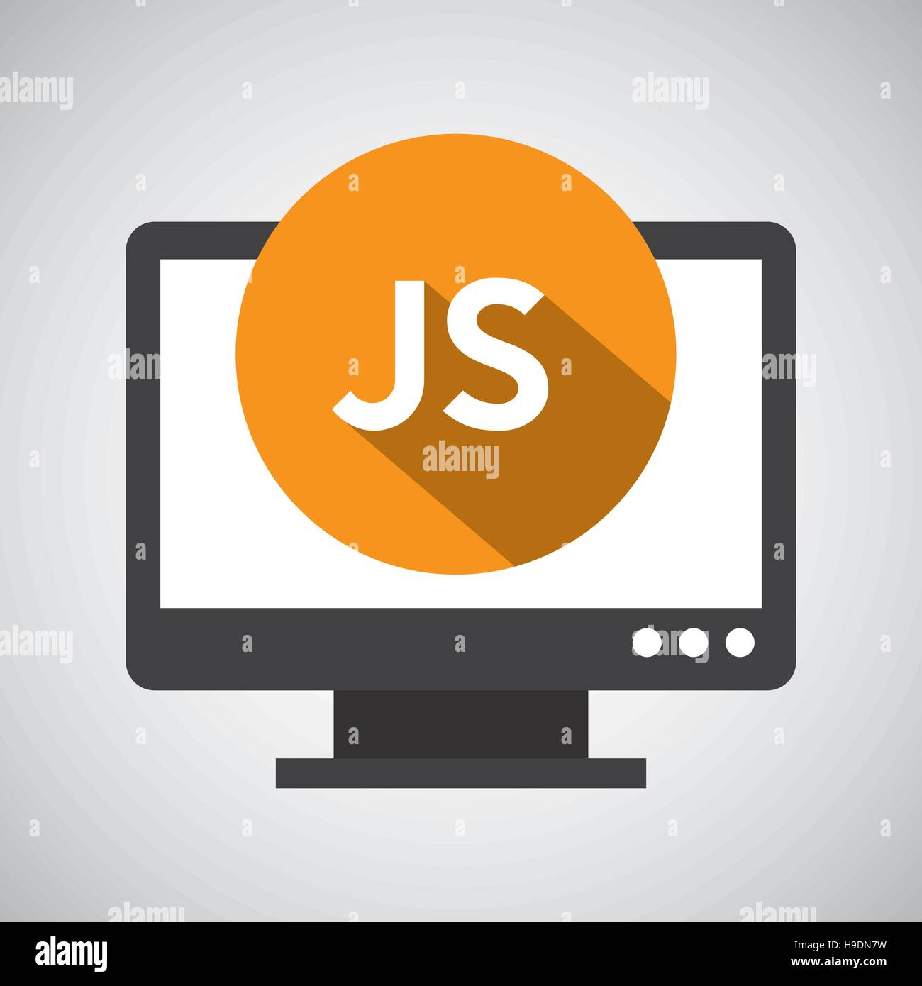 web development computer js language vector illustration eps 10 Stock ...