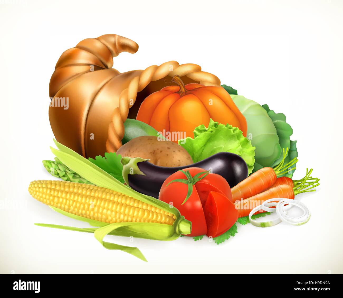 Horn plenty vector vectors hi-res stock photography and images - Alamy