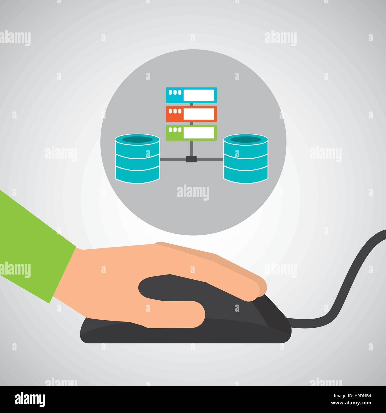 development app technology data center system vector illustration eps ...