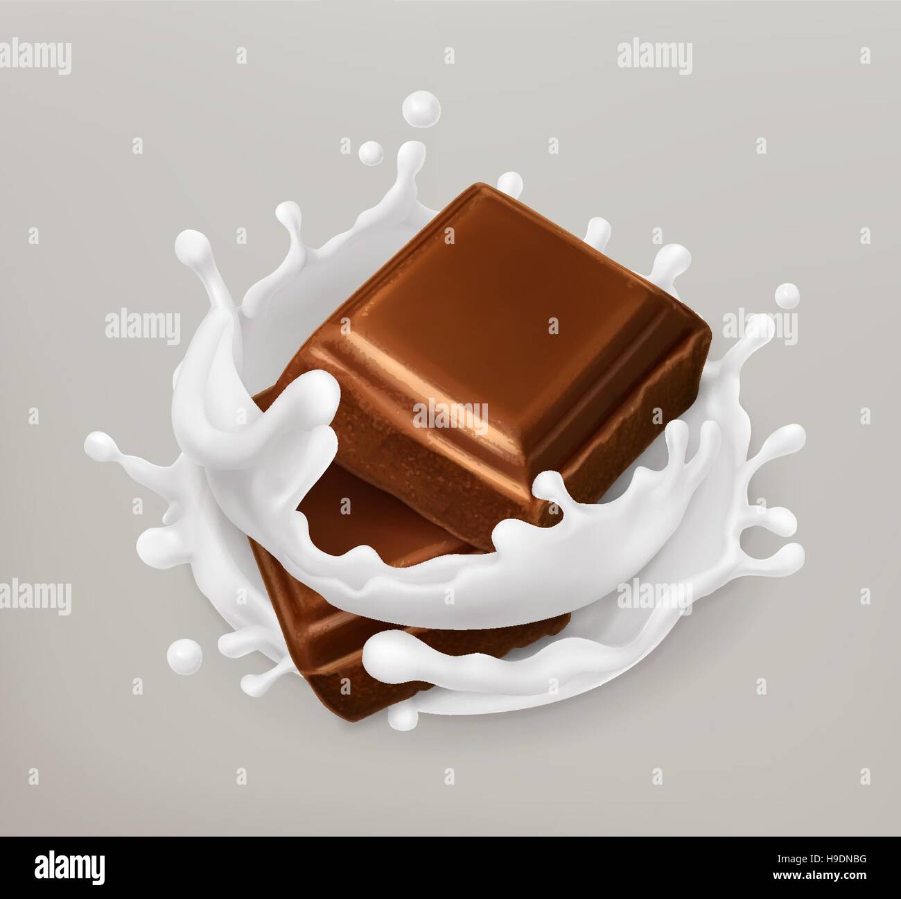 Chocolate Milk Splash Vector