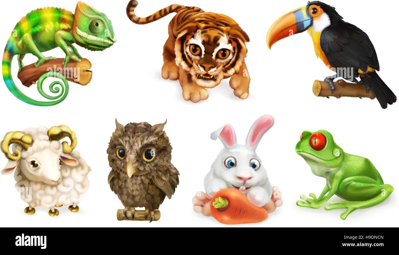 Tiger chameleon Stock Vector Images - Alamy