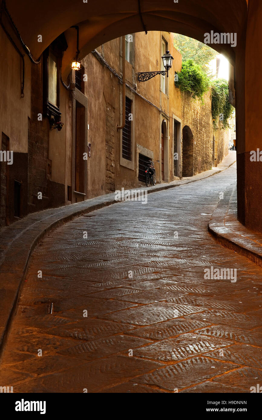Old pathway, Florence Italy Stock Photo - Alamy