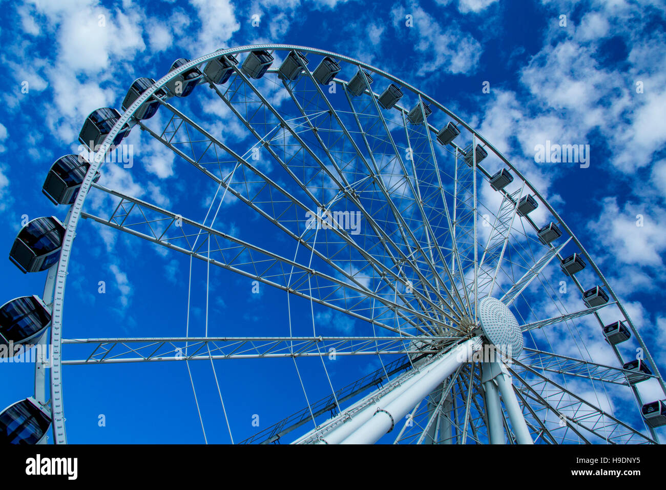 Seattle WA USA Great Wheel Pier 57 Stock Photo - Alamy