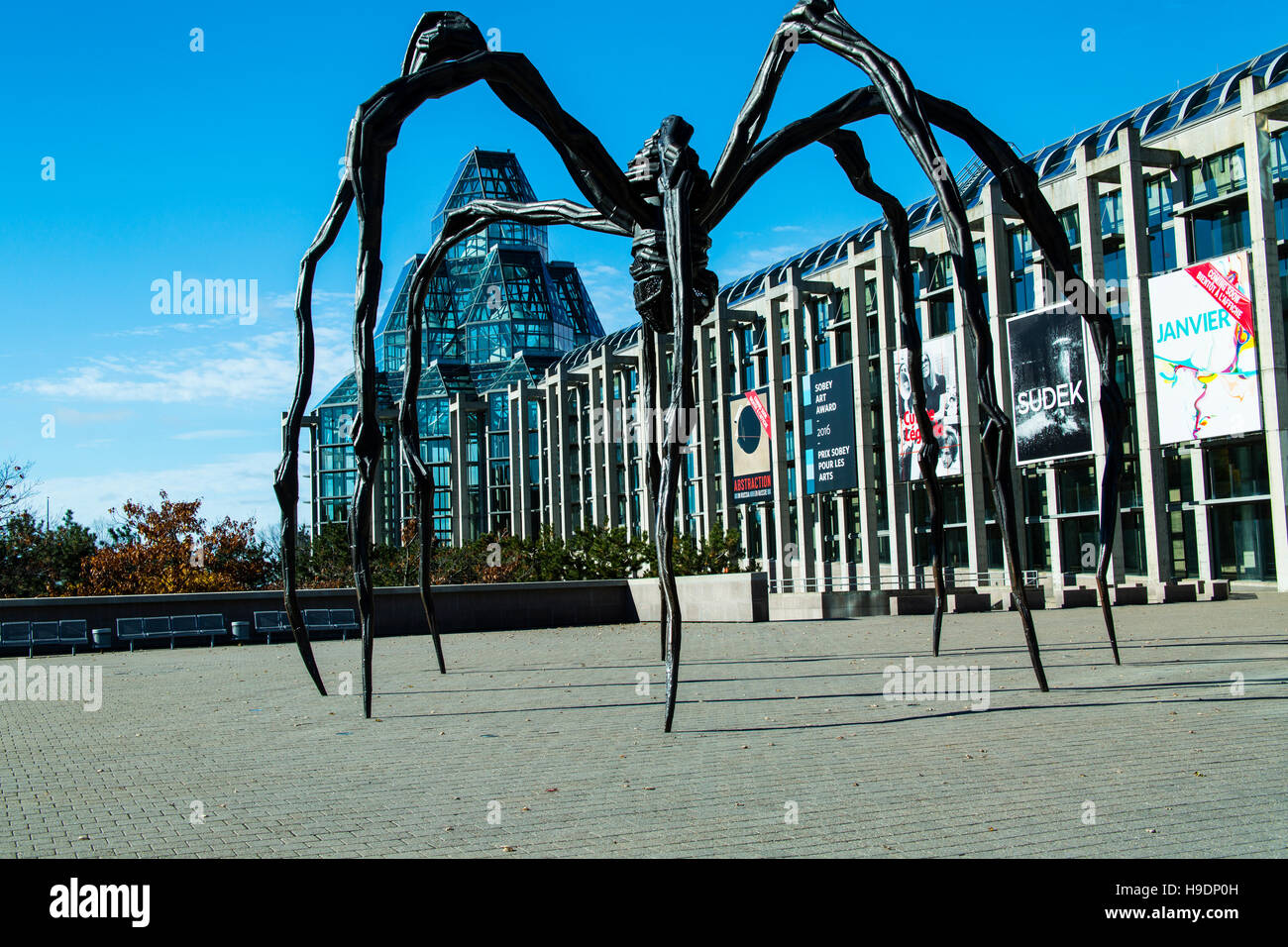 Spider sculpture in front of National Gallery of Canada, Ottawa, Canada ...
