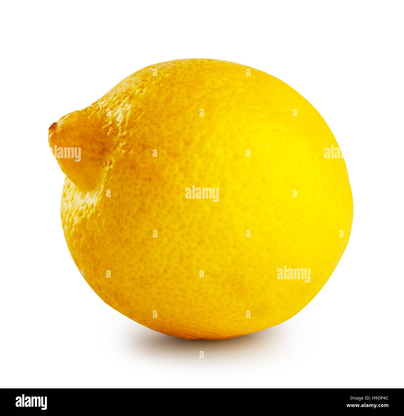 Ripe sour lemon isolated on white background Stock Photo - Alamy