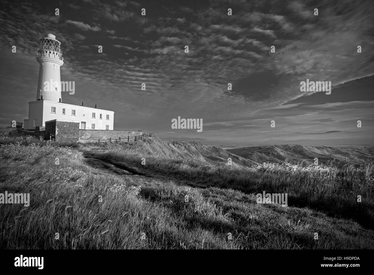 Flamborough Head Lighthouse, Flamborough, Yorkshire, England, Uk, Gb ...