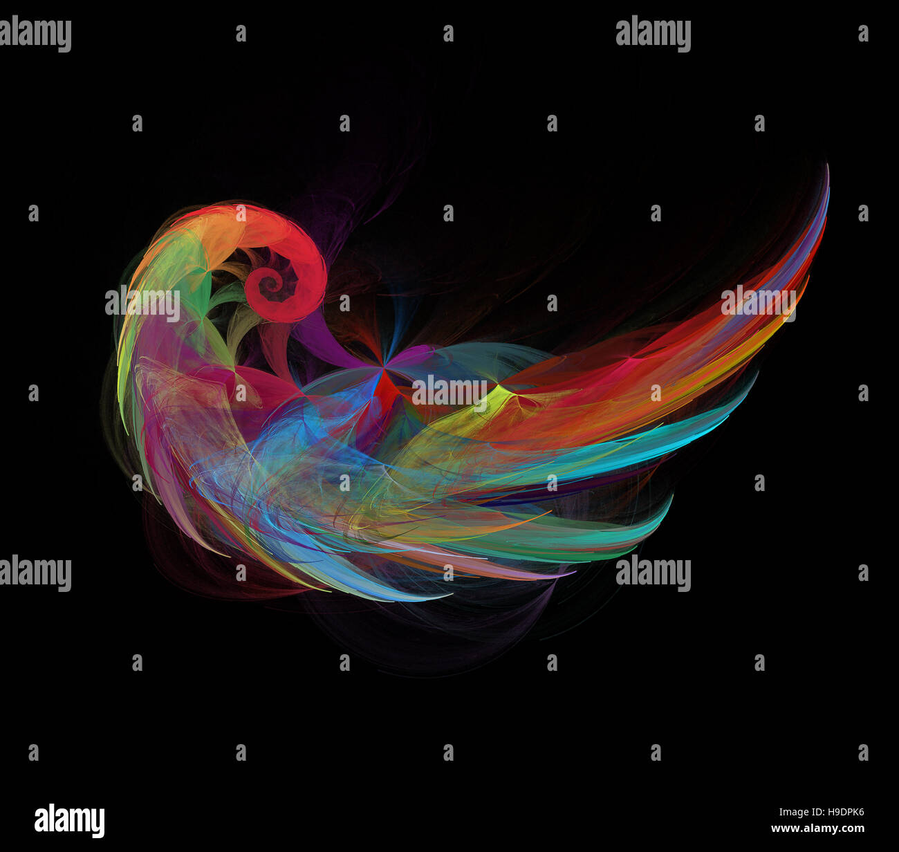 Fractal angel hi-res stock photography and images - Alamy