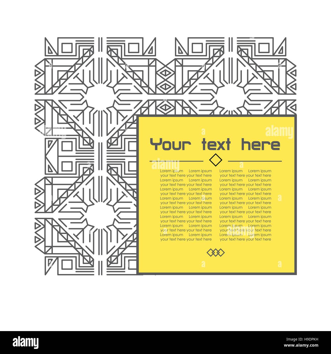 Geometric linear pattern Stock Vector Image & Art - Alamy