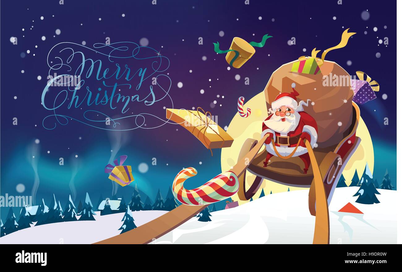 Father christmas traditional card hi-res stock photography and images ...