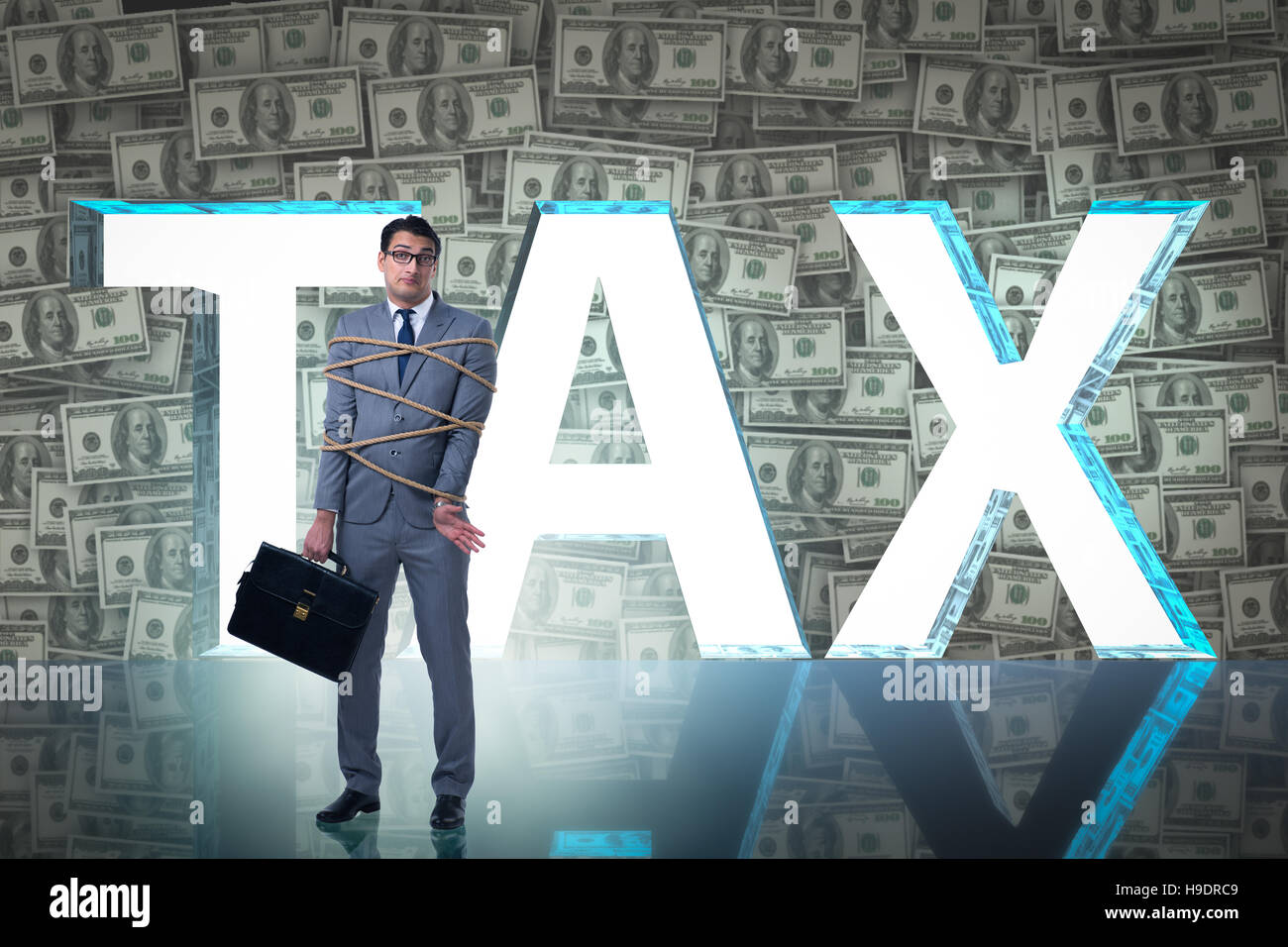Scared businessman holding paper hi-res stock photography and images ...