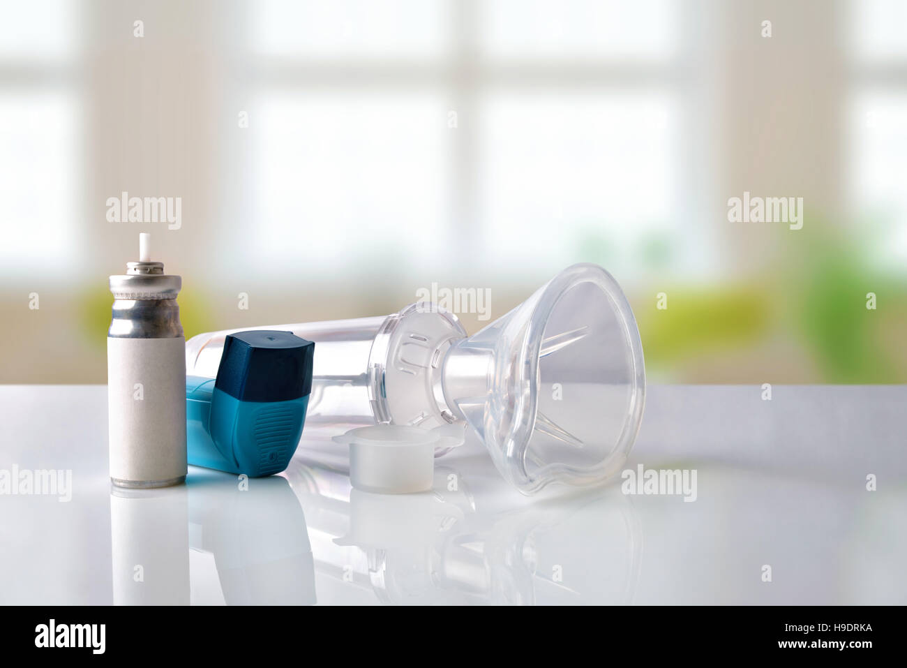 Cartridge, blue medicine inhaler, inhalation chamber and silicone mask ...