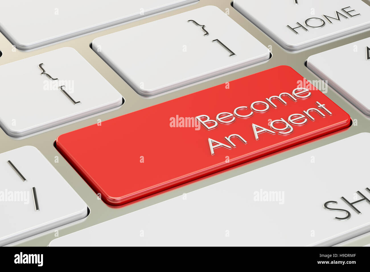 Agent button on computer keyboard hi-res stock photography and images ...